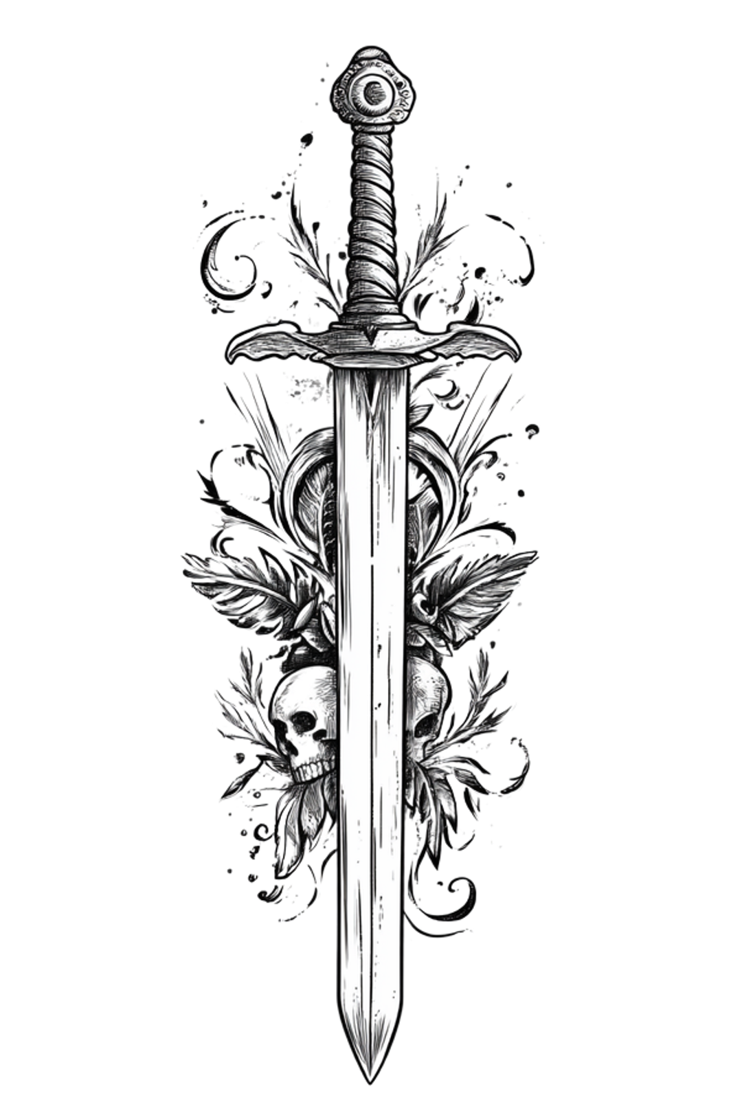 Small sword tattoo designs - Bronctattooaus.com
