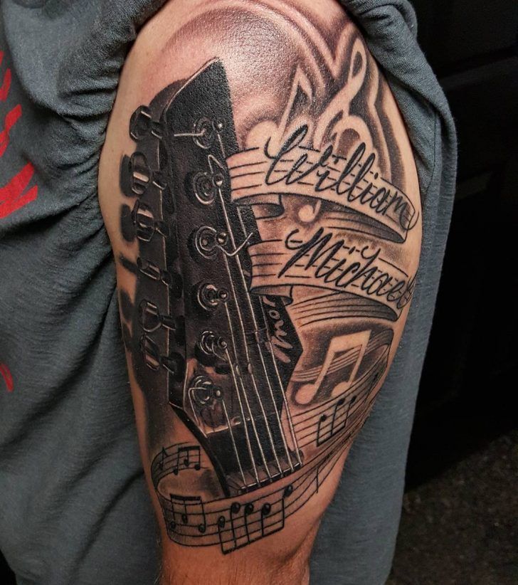 500+ Best Guitarist Tattoo Ideas, Designs and Meaning 2025